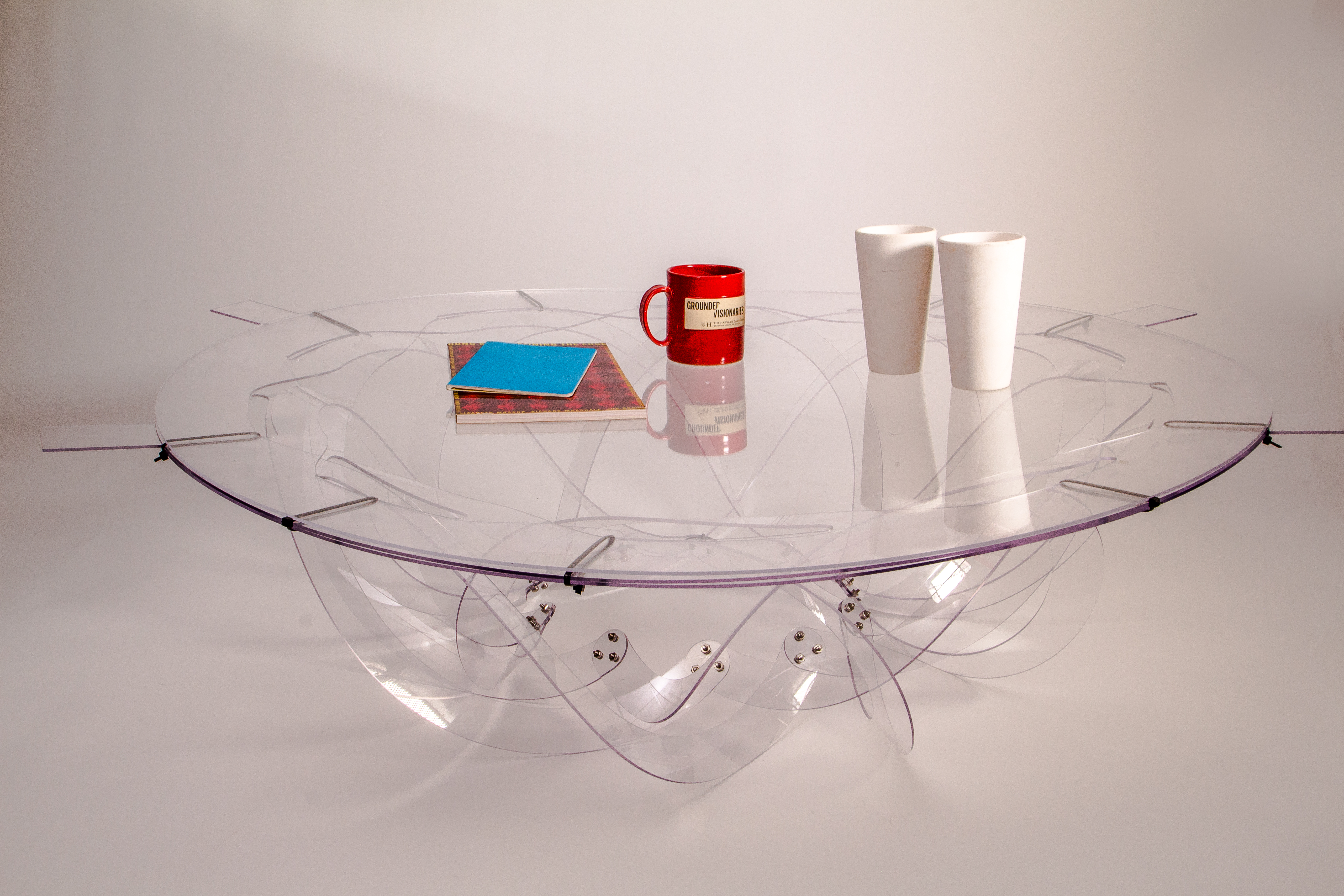 Pop-up coffee table — no assembly required